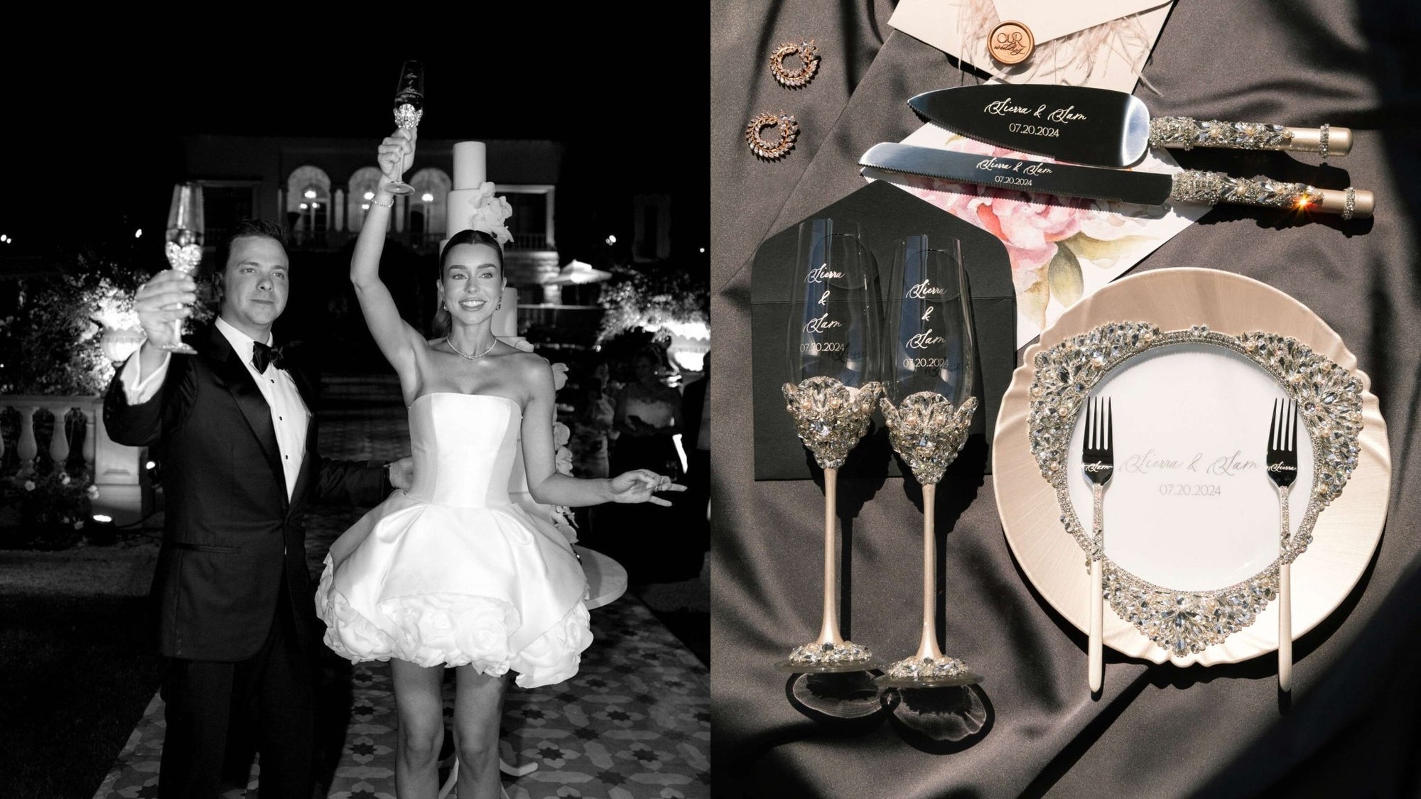 Love Story sealed with personalized elegance: Sierra Furtado and Sam W ...