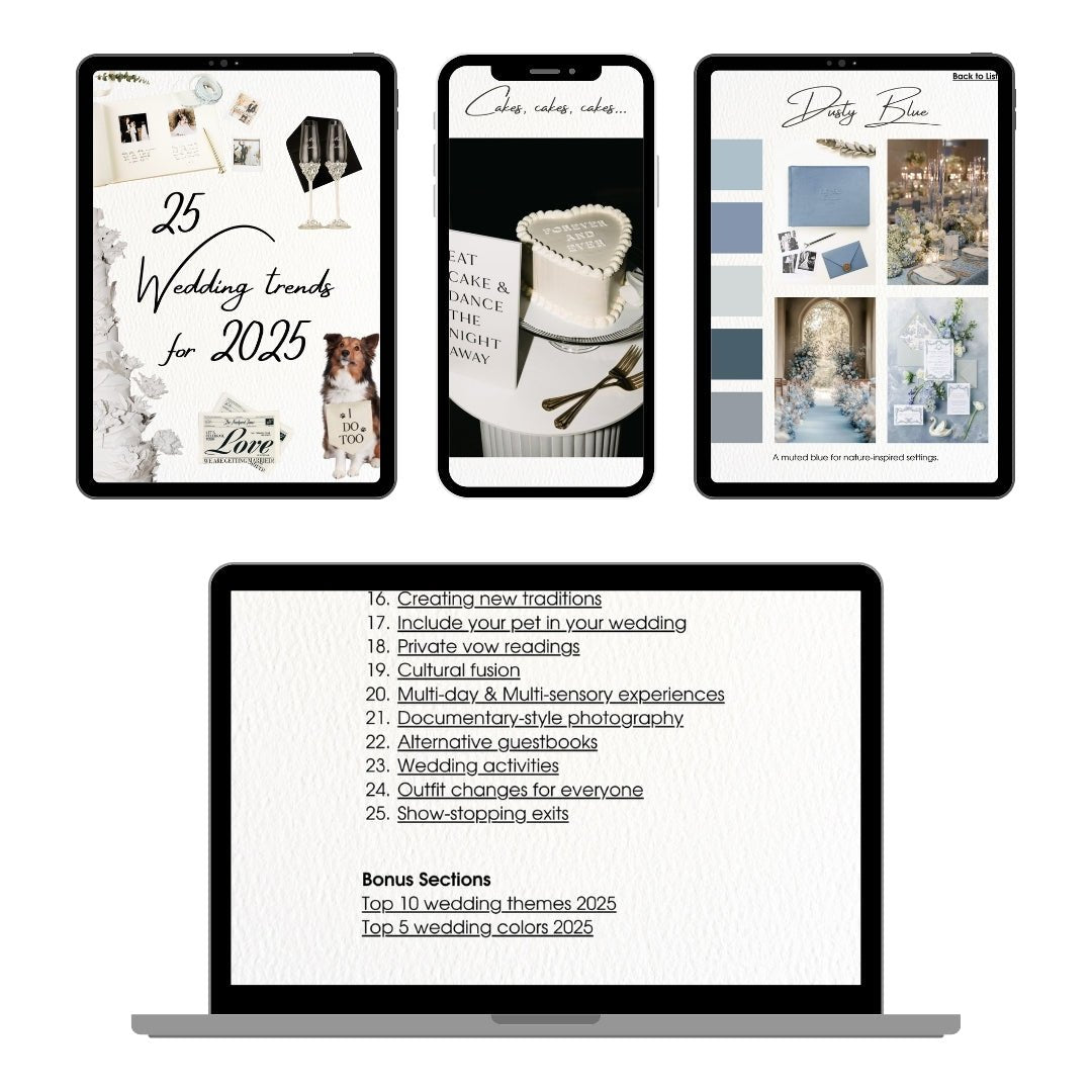200+ Pages Wedding Inspiration Journal: Trends, Themes & Colors – ELENA ...